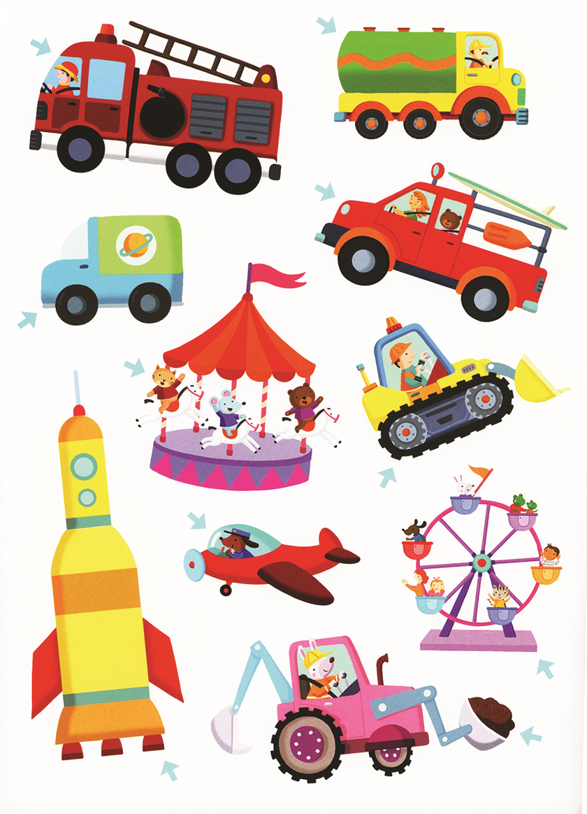 Big Stickers, Things That Go Sticker Book – Little-Minnows
