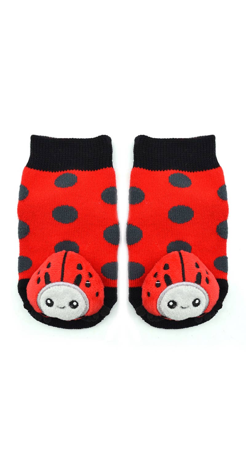 Ladybug Rattle Socks – Little-Minnows