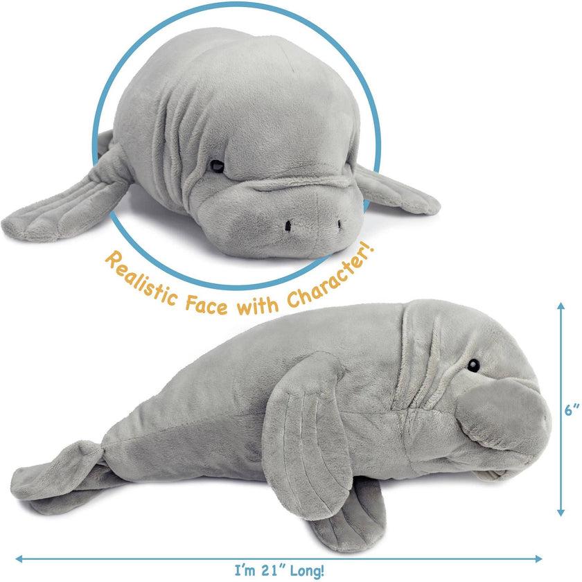 Morgan The Manatee | 21 Inch Stuffed Animal Plush | By Tiger – Little ...