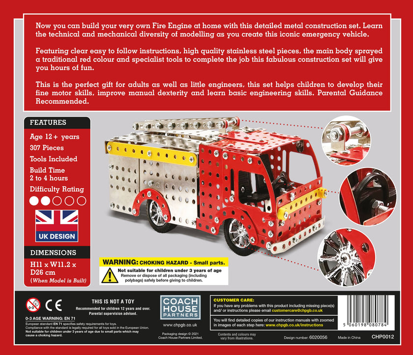 Fire Engine Metal Construction Kit – Little-Minnows