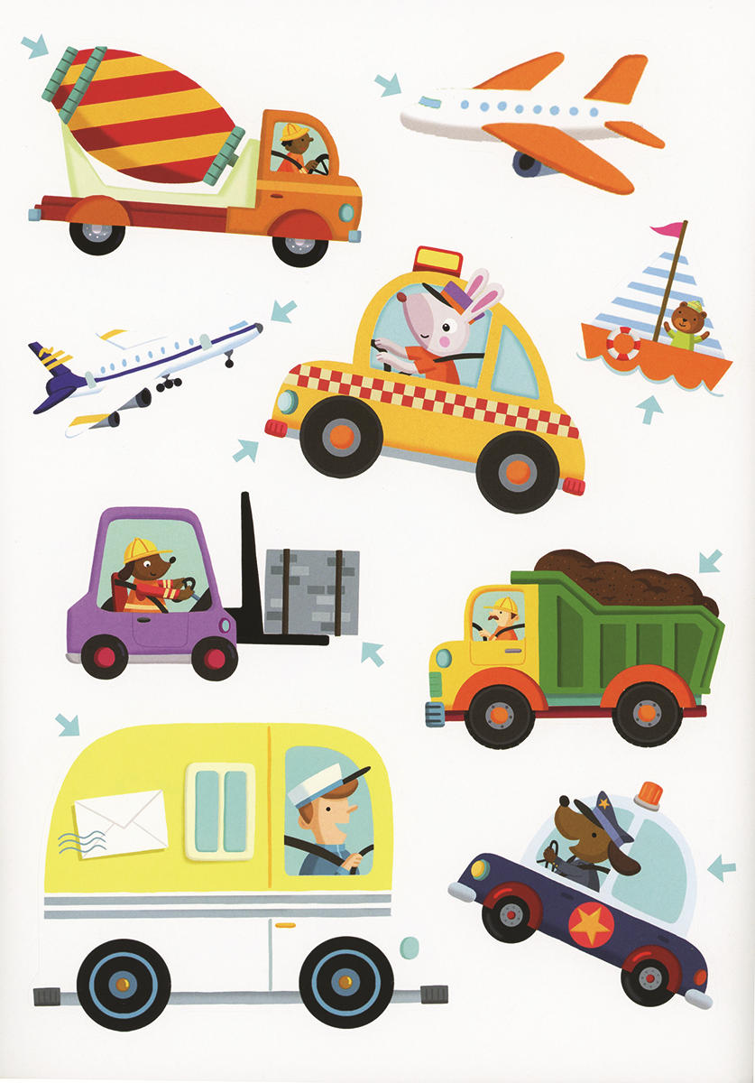 Big Stickers, Things That Go Sticker Book – Little-Minnows