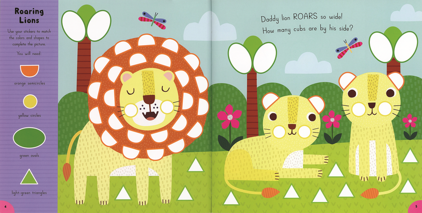 Match and Stick: In the Jungle Sticker Book – Little-Minnows