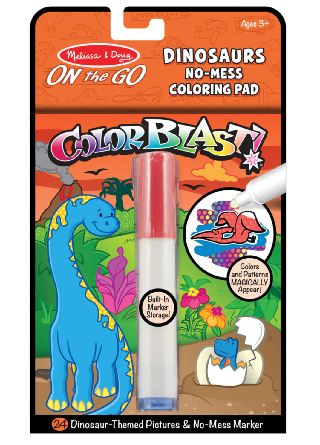 On the Go ColorBlast No-Mess Coloring Pad - Dinosaurs – Little-Minnows