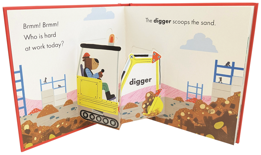 Pop-Up Vehicles, Let's Dig! Board Book – Little-Minnows