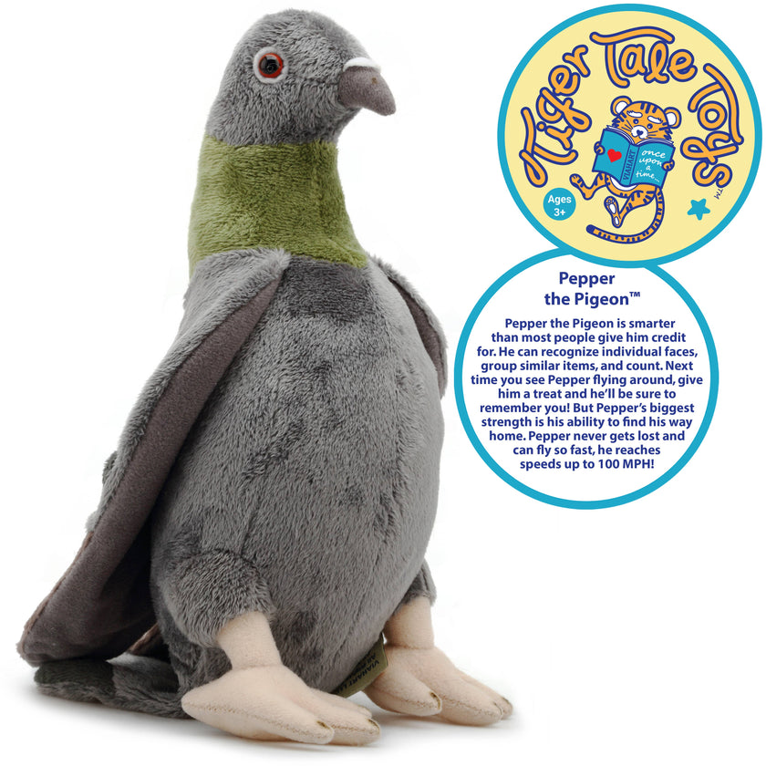 Pepper The Pigeon | 9 Inch Stuffed Animal Plush – Little-Minnows