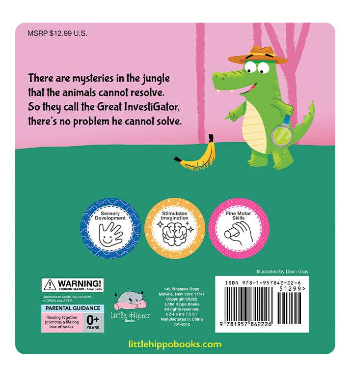 The Great InvestiGator- Children's Sensory Storybook with Touch and Fi ...