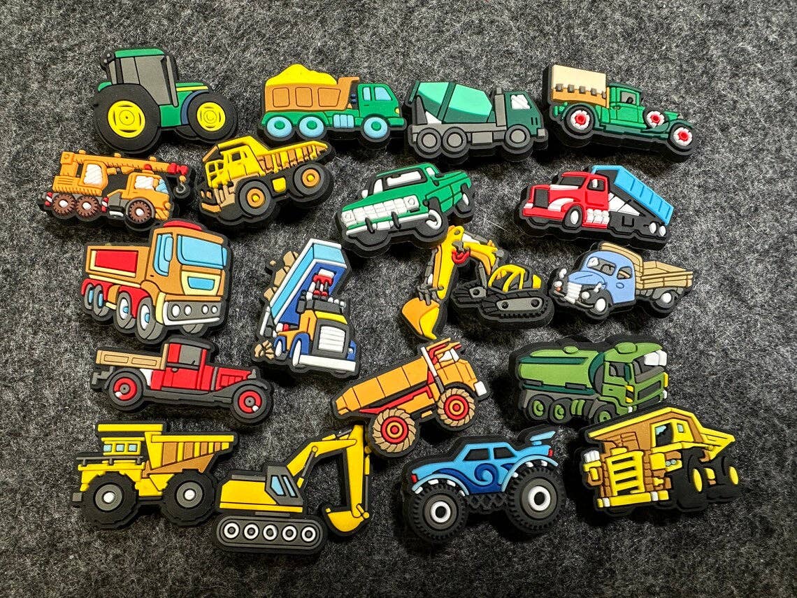 Construction Vehicle Shoe Charms – Little-Minnows